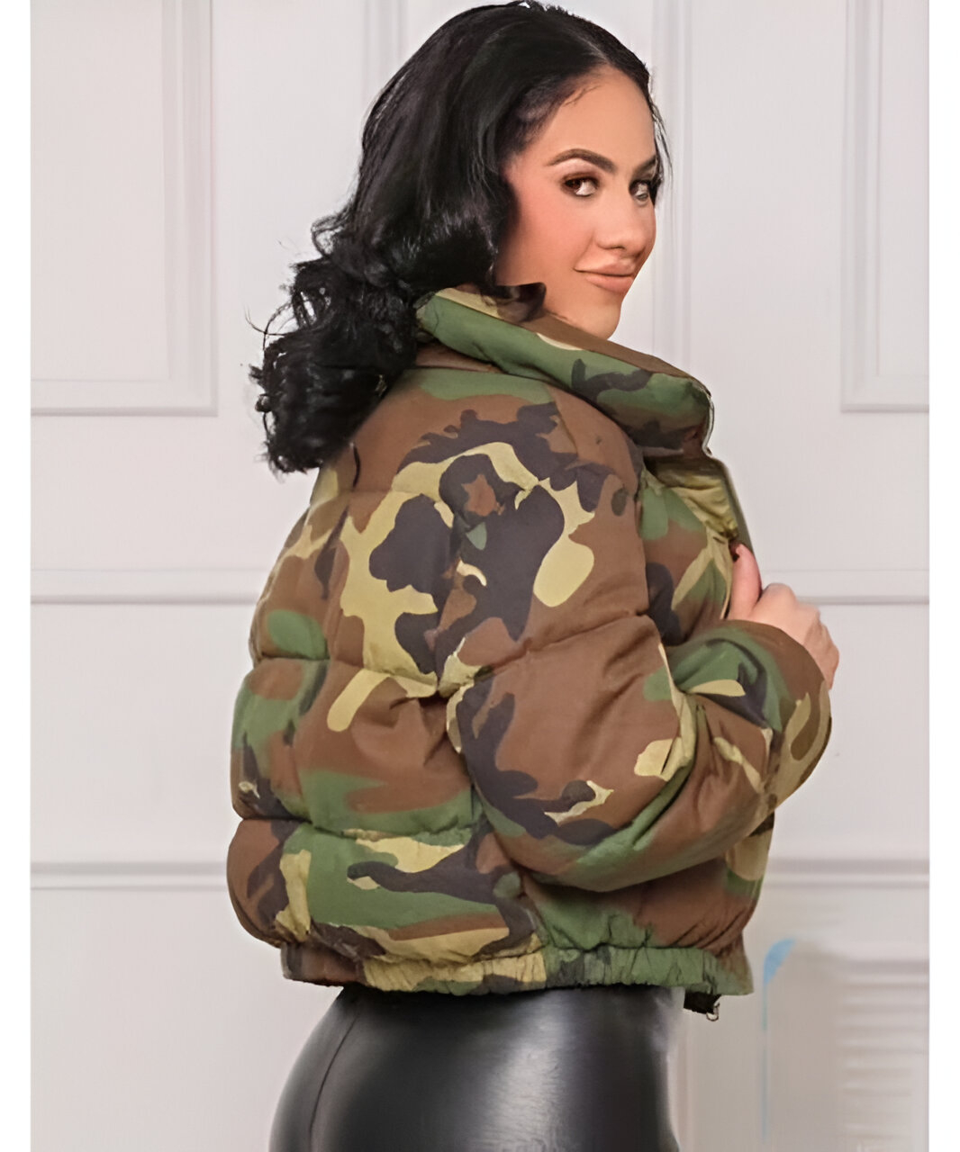 Camo Zip Puffer Jacket - Fashion Exclusive